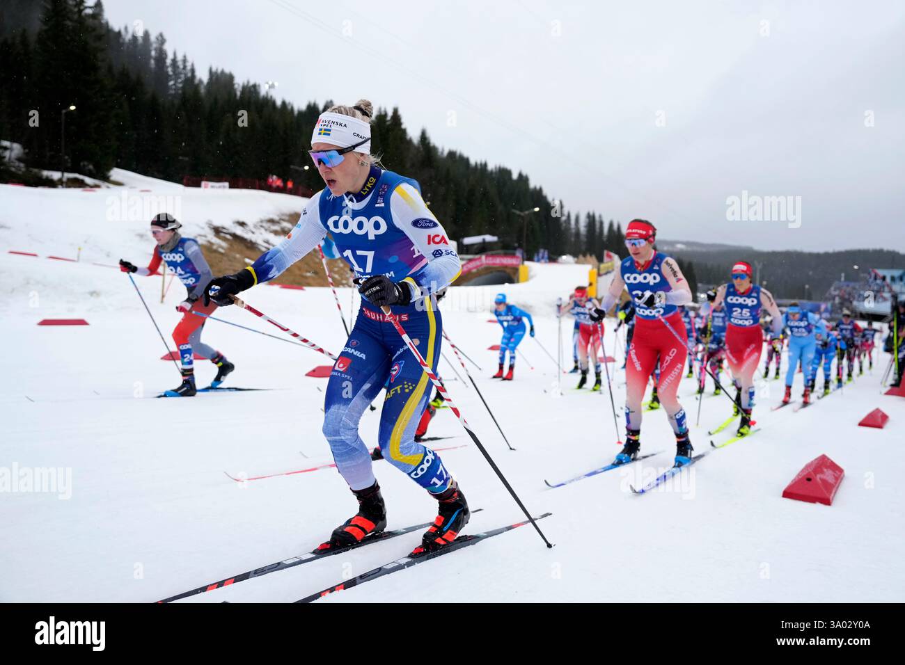 Jonna Sundling, of Sweden, competes in the women's cross-country ...