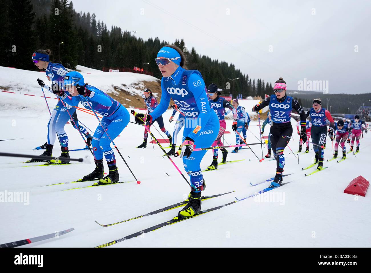 Anna Comarella, of Italy, competes in the women's cross-country ...
