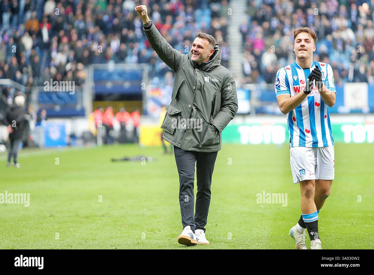 Heerenveen, Netherlands. 02nd Mar, 2025. HEERENVEEN - 02-03-2025, Abe Lenstra Stadion. Dutch ...