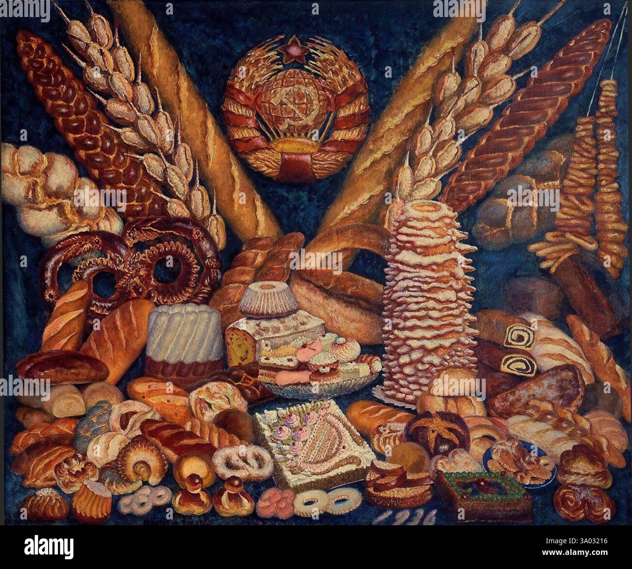 Ilya Mashkov/ Soviet breads, 1936. Author: Ilia Mashkov Stock Photo - Alamy