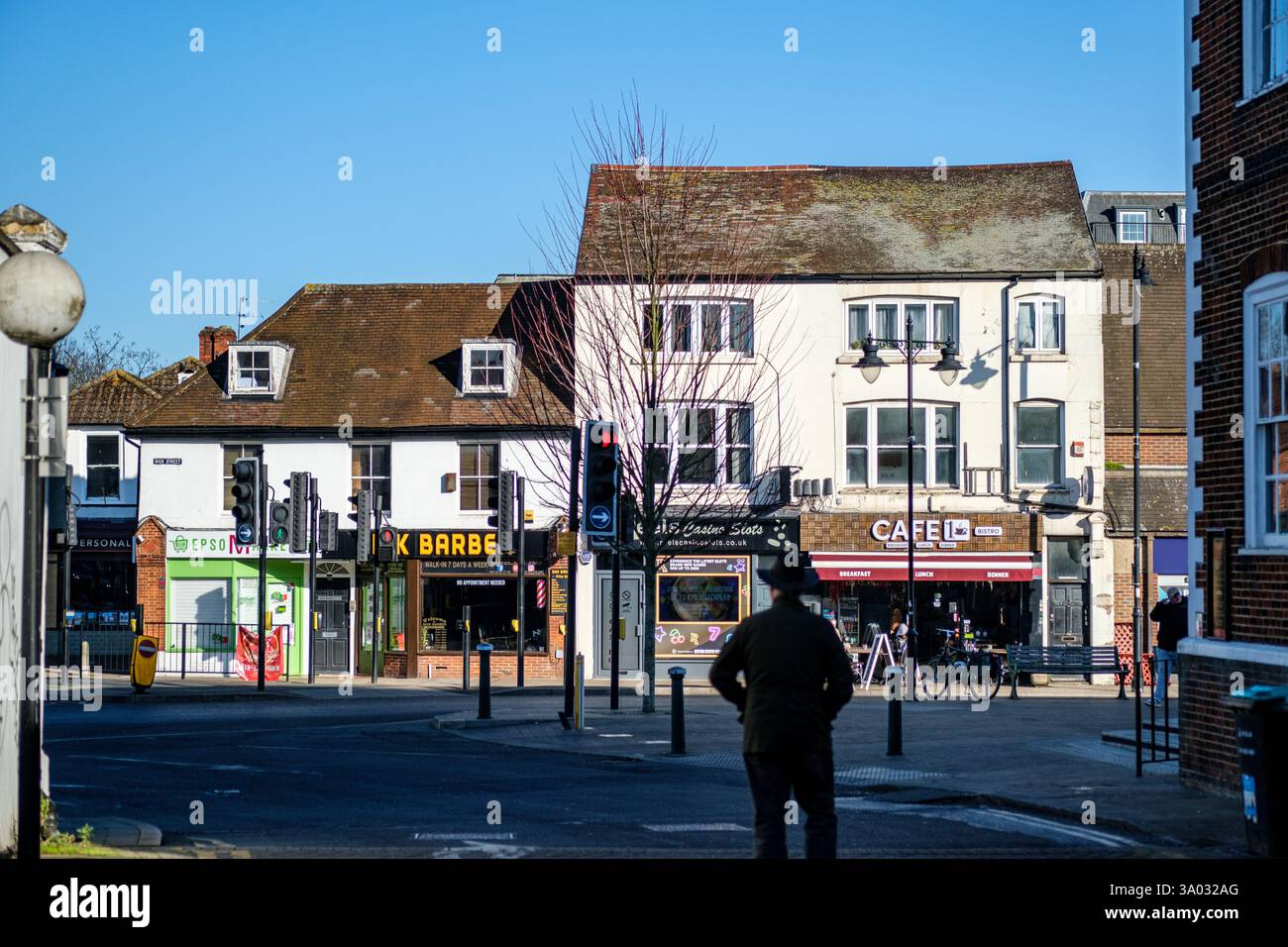 Epsom, Surrey, England, UK March 02 2025, Line of Traditional High ...