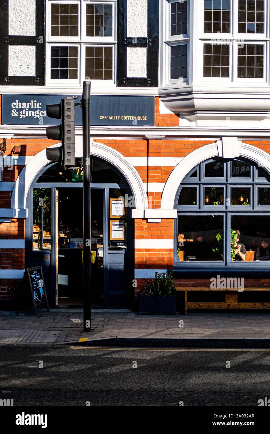 Epsom, Surrey, England, UK March 02 2025, Charlie And Ginger Coffee ...