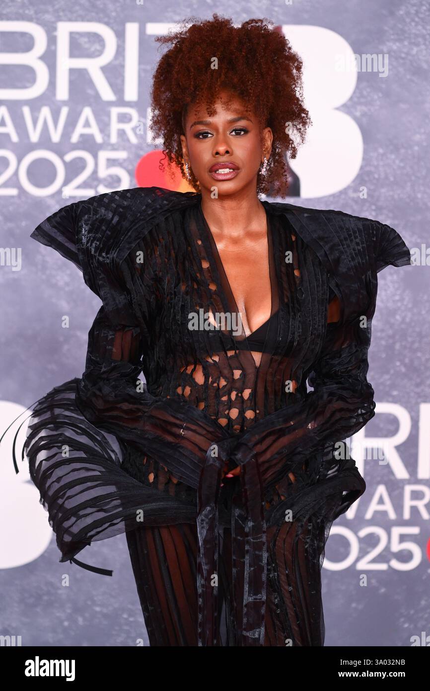 London, UK. 1 March 2025. Zeze Mills arriving for The BRIT Awards 2025 ...