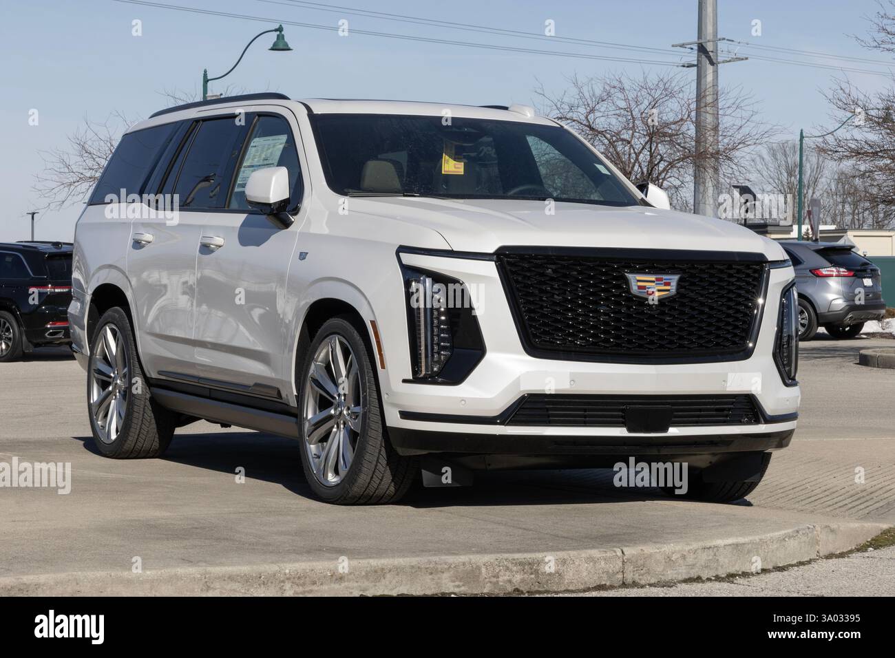 Fishers - January 28, 2025: Cadillac Escalade 4WD Sport display at a ...