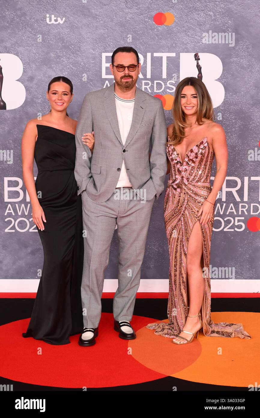 London, UK. 1 March 2025. Sunnie Jo Dyer, Danny Dyer and Dani Dyer ...
