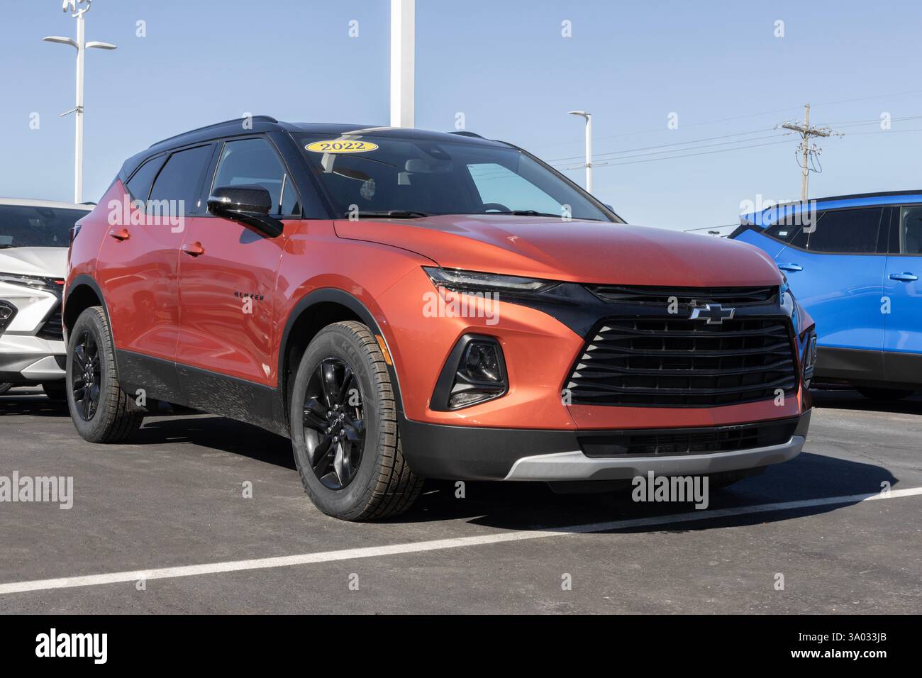 Noblesville - January 28, 2025: Used Chevrolet Blazer at a dealership ...