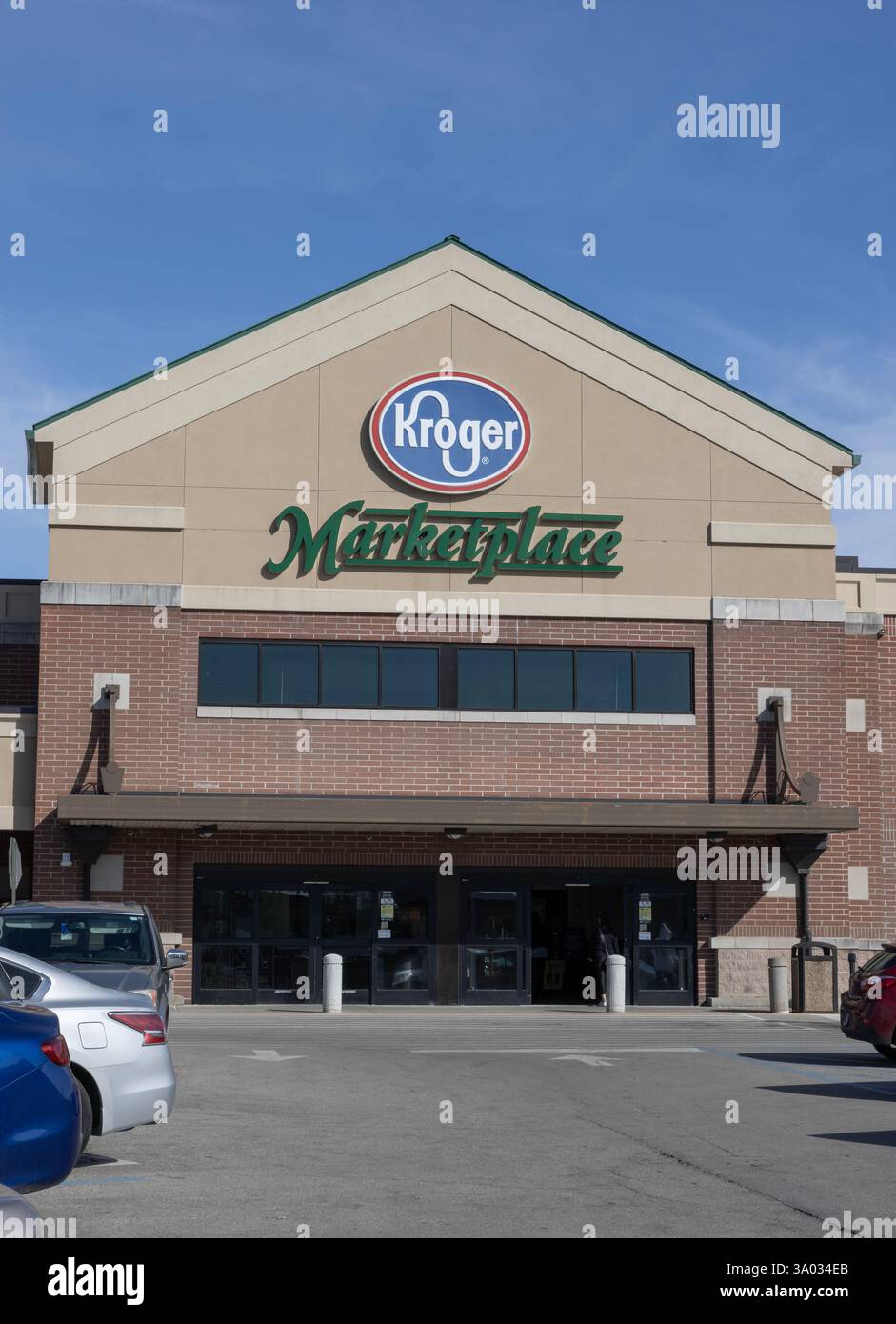 Indianapolis - February 28, 2025: Kroger Supermarket. Kroger is one of ...