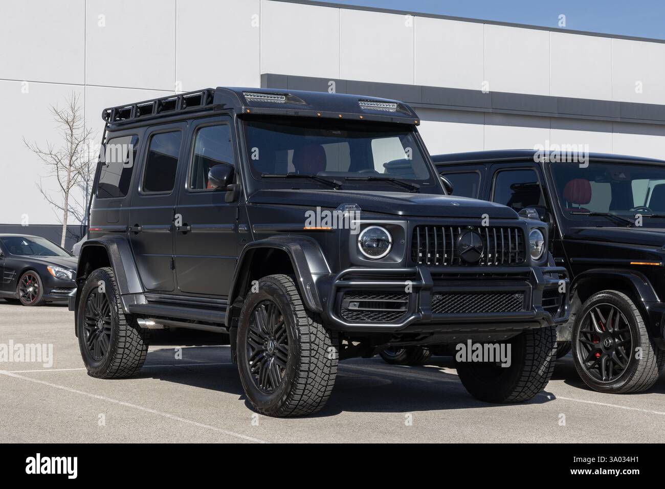 Indianapolis - February 28, 2025: Mercedes-Benz G-Class G 63 AMG luxury ...