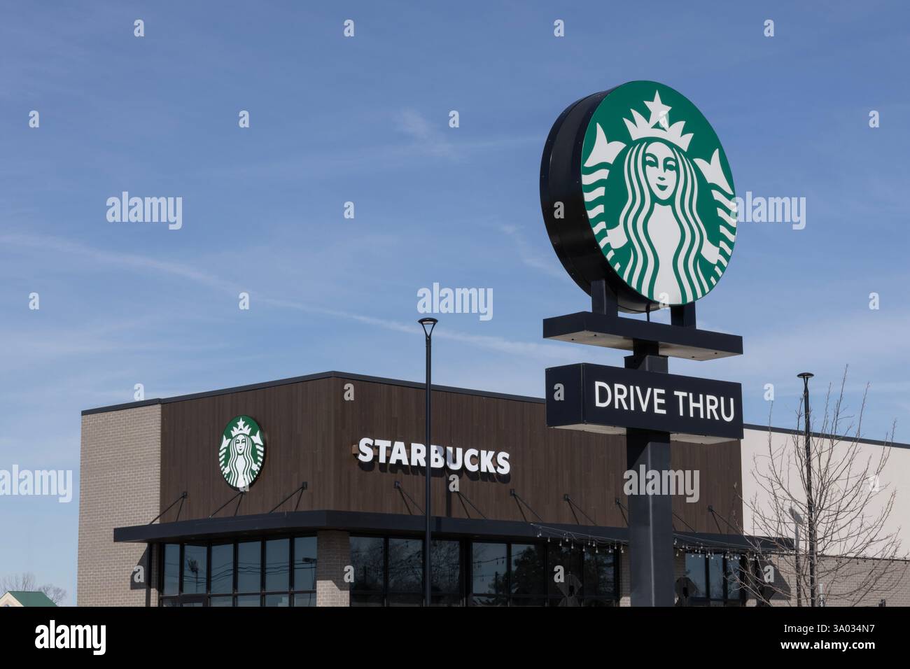 Indianapolis - February 28, 2025: Starbucks coffeehouse chain ...