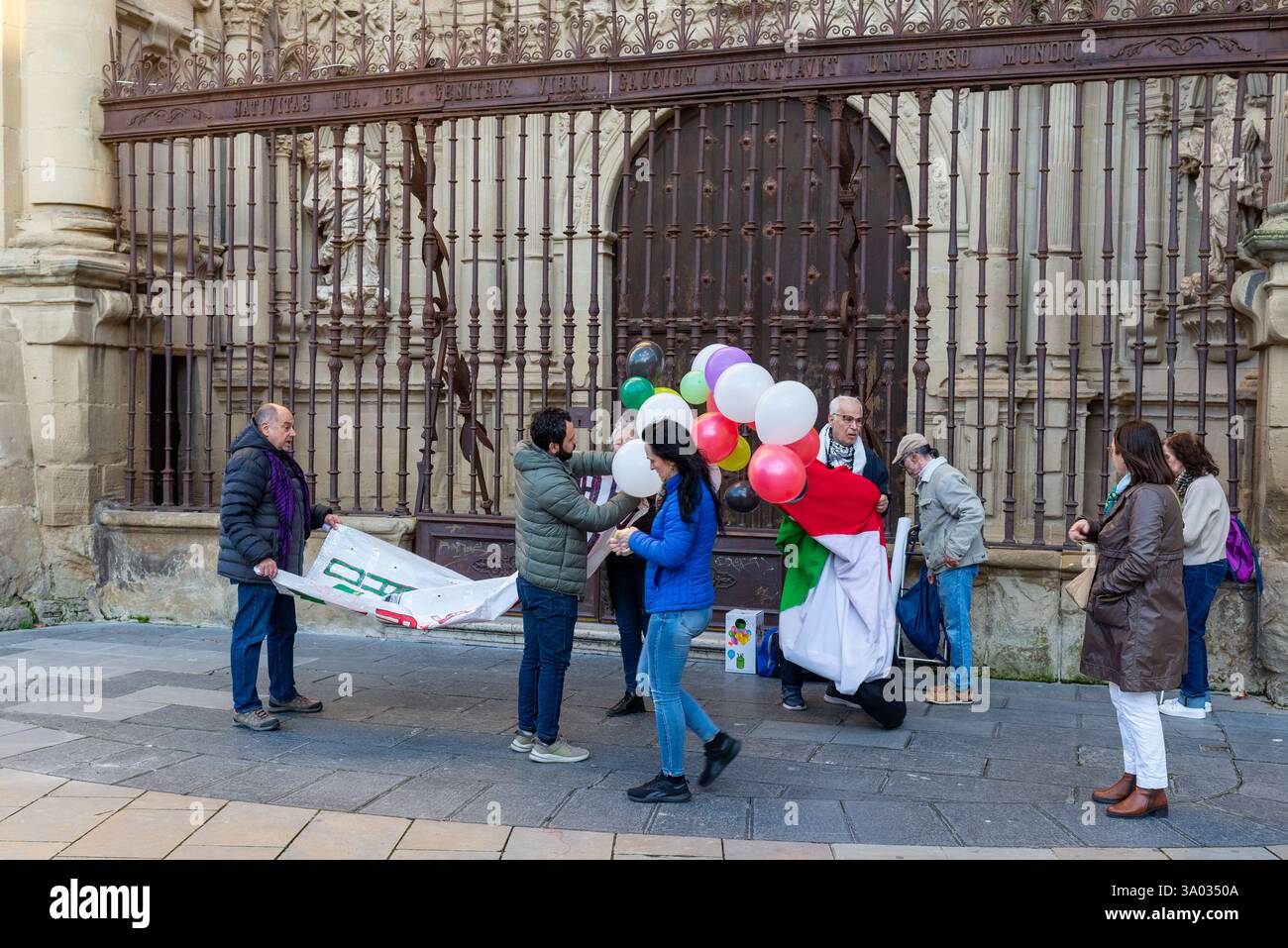 Logroño, La Rioja, Spain. February 22, 2025. The demonstration held ...