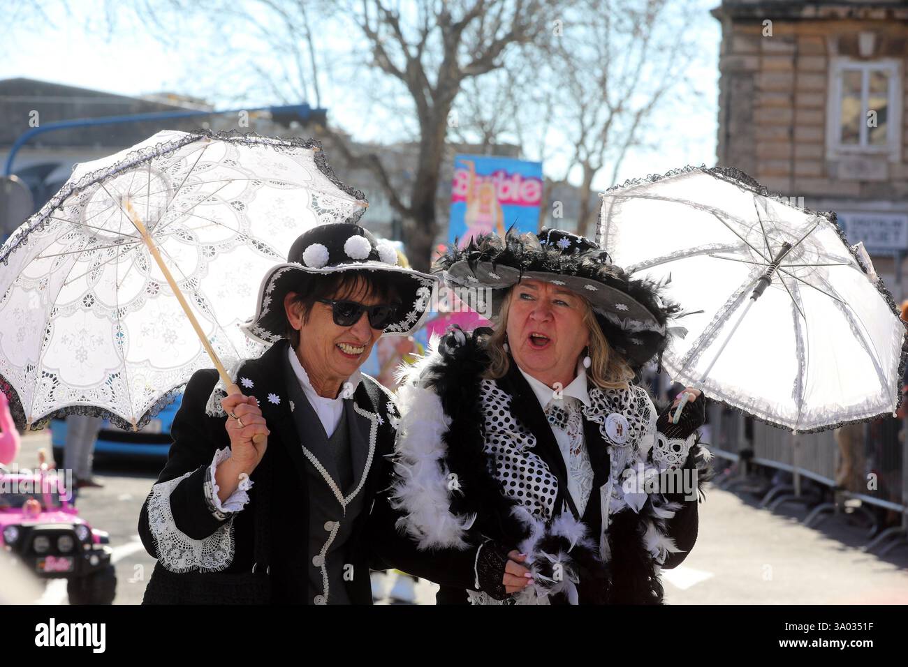 Masks at the international parade of Rijeka Carnival 2025, in Rijeka ...