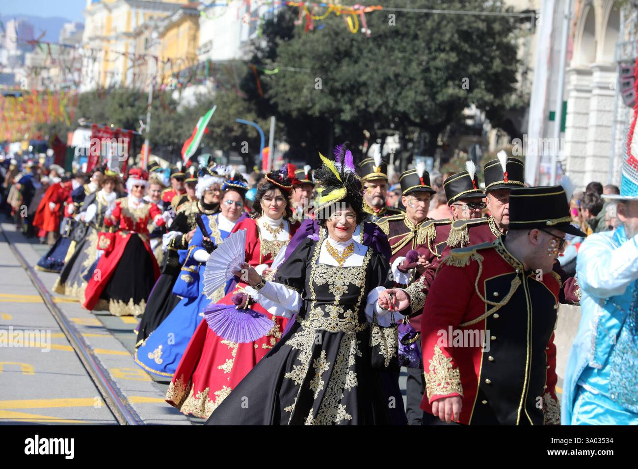 Rijeka, Croatia. 02nd Mar, 2025. Masks at the international parade of ...