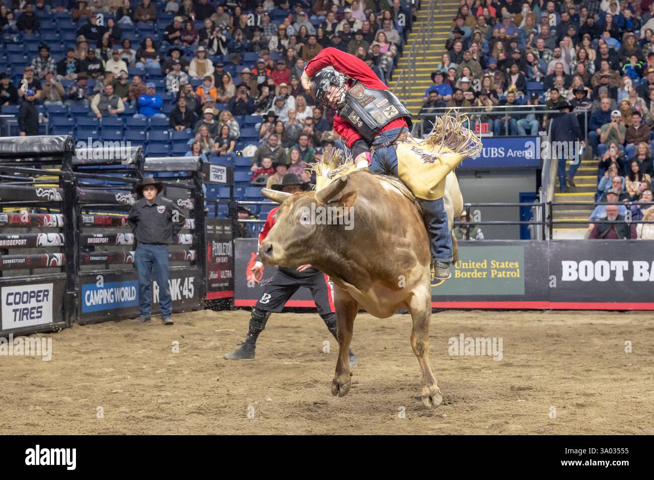 Bridgeport, United States. 01st Mar, 2025. Grayson Cole rides ...