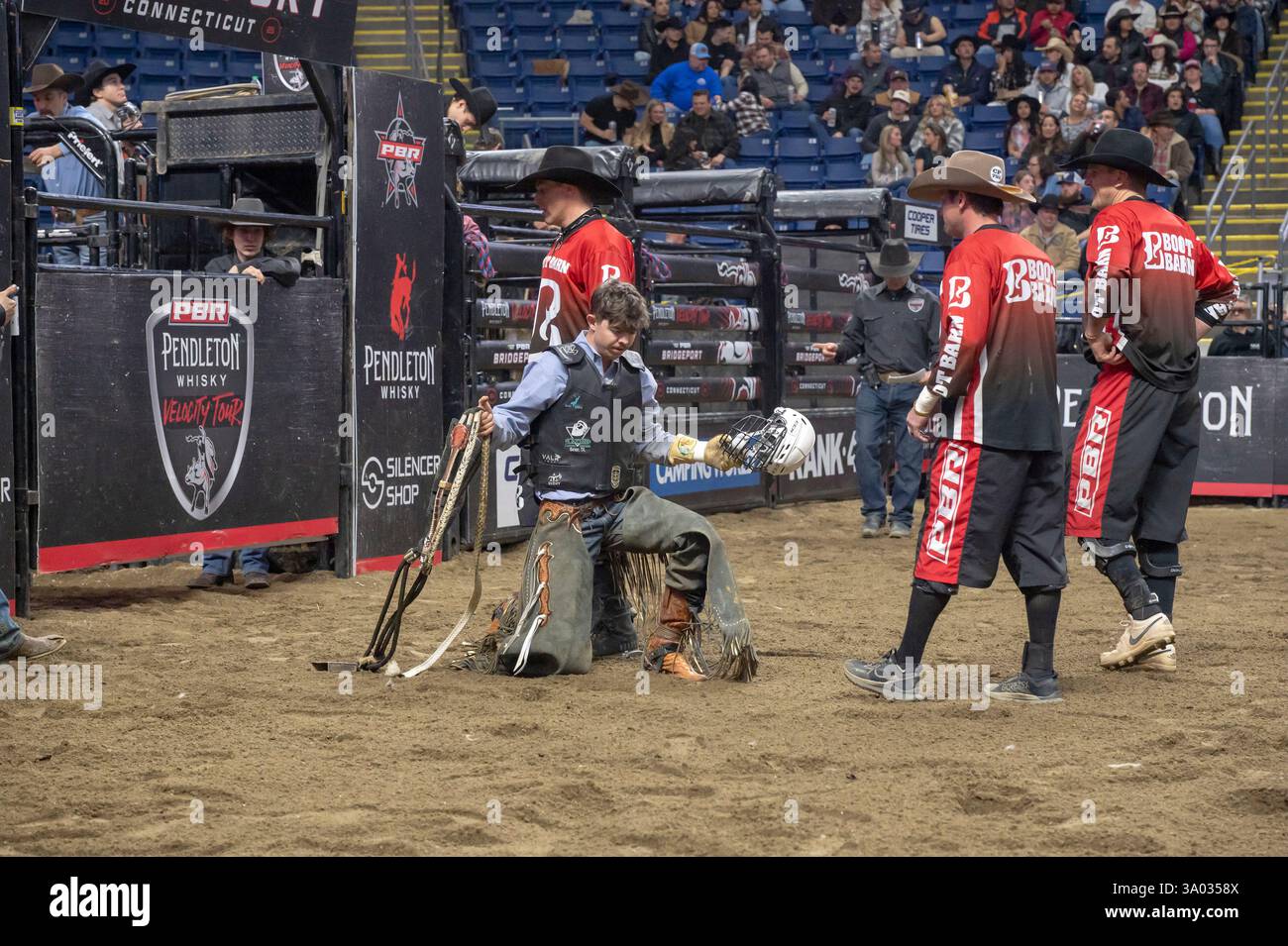 Bridgeport, United States. 01st Mar, 2025. Dawson Gleaves rides ...