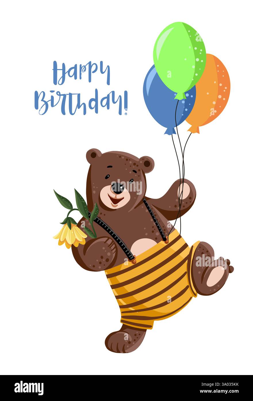 Kids party card template Stock Vector Images - Alamy