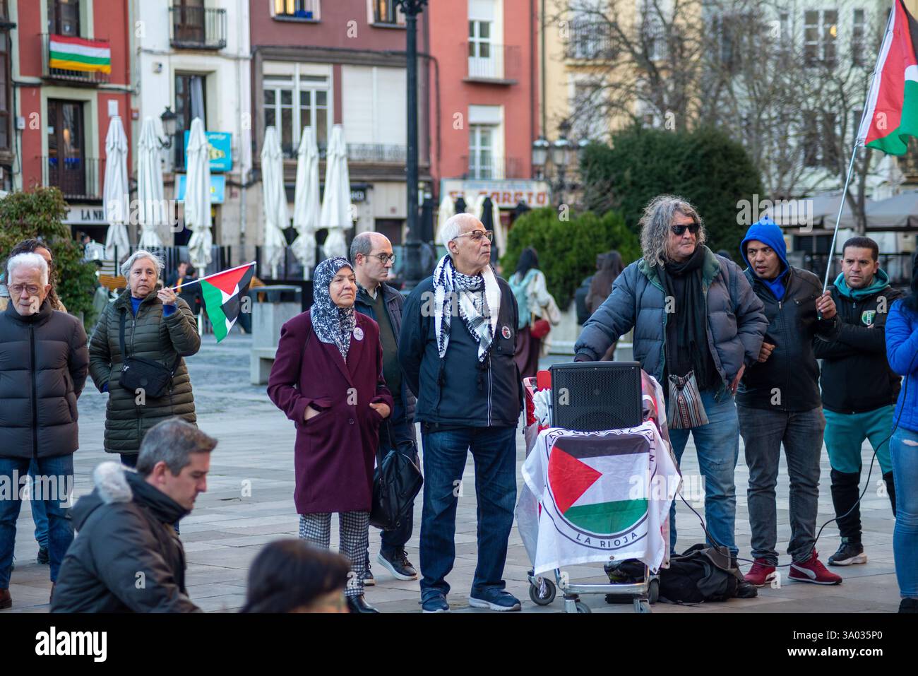 Logroño, La Rioja, Spain. February 22, 2025. The demonstration held ...