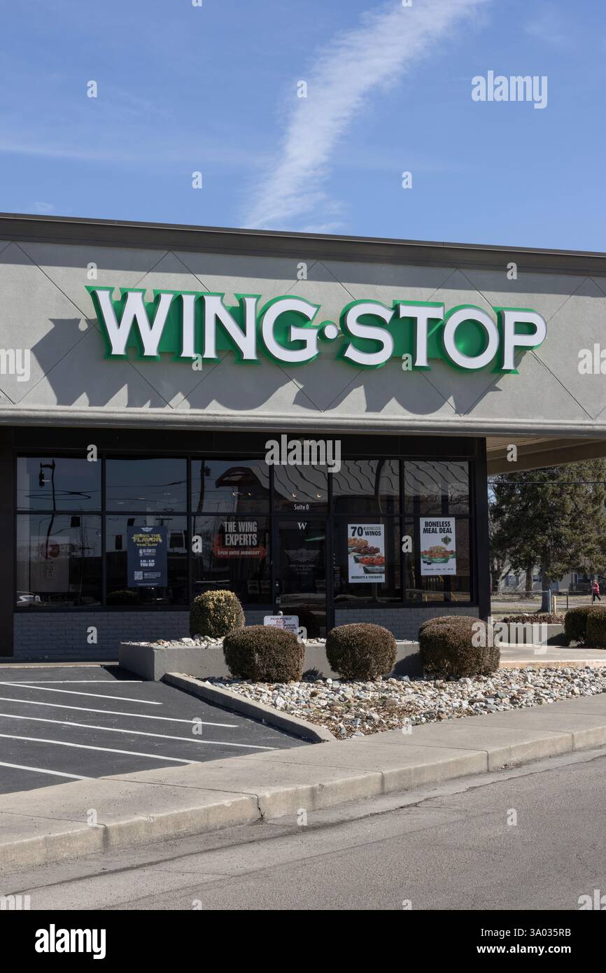 Greenwood - February 28, 2025: Wingstop buffalo-style chicken wing ...