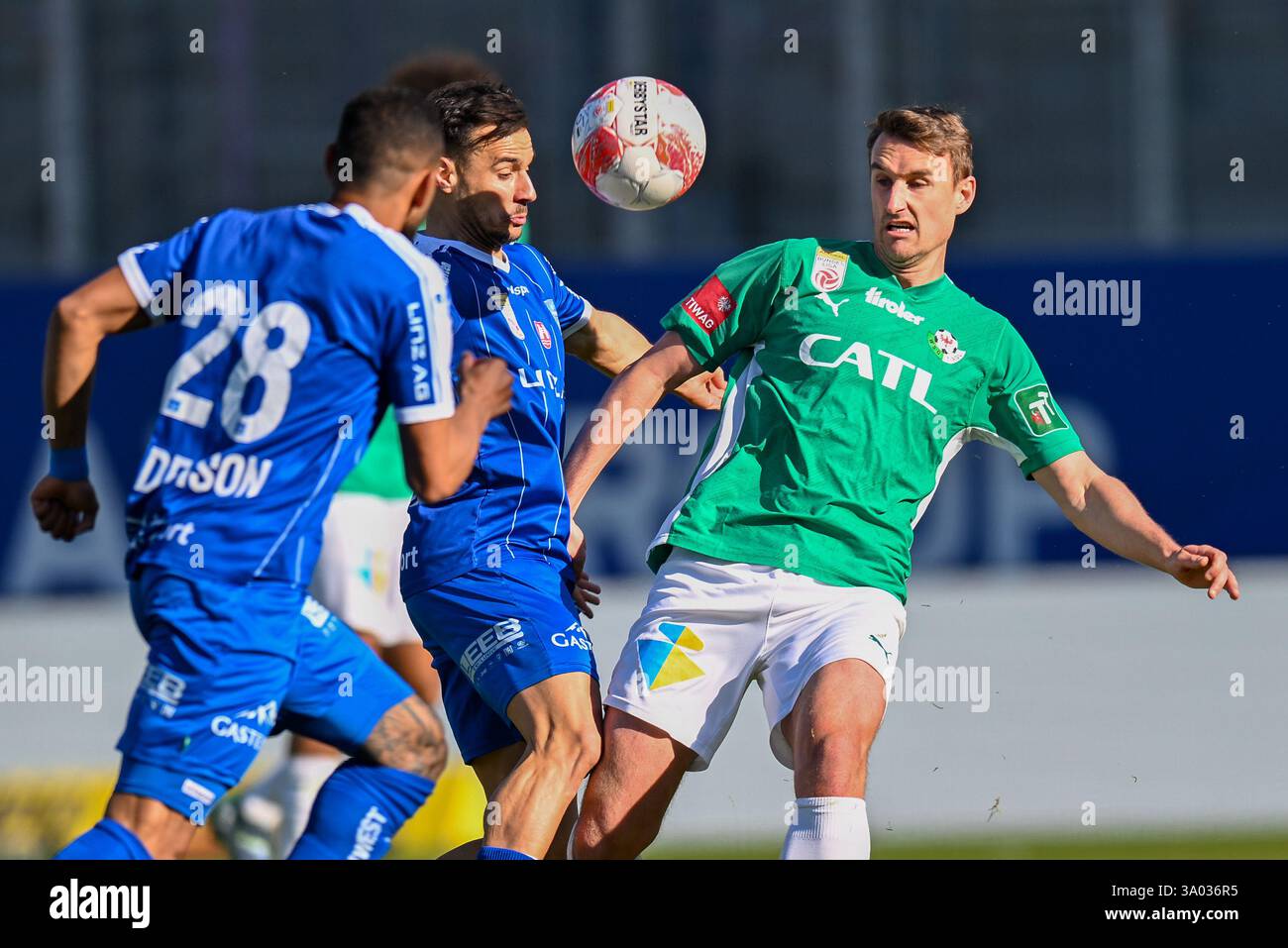 Linz, Austria. 02nd Mar, 2025. LINZ, AUSTRIA -MARCH 2: Anderson Dos ...