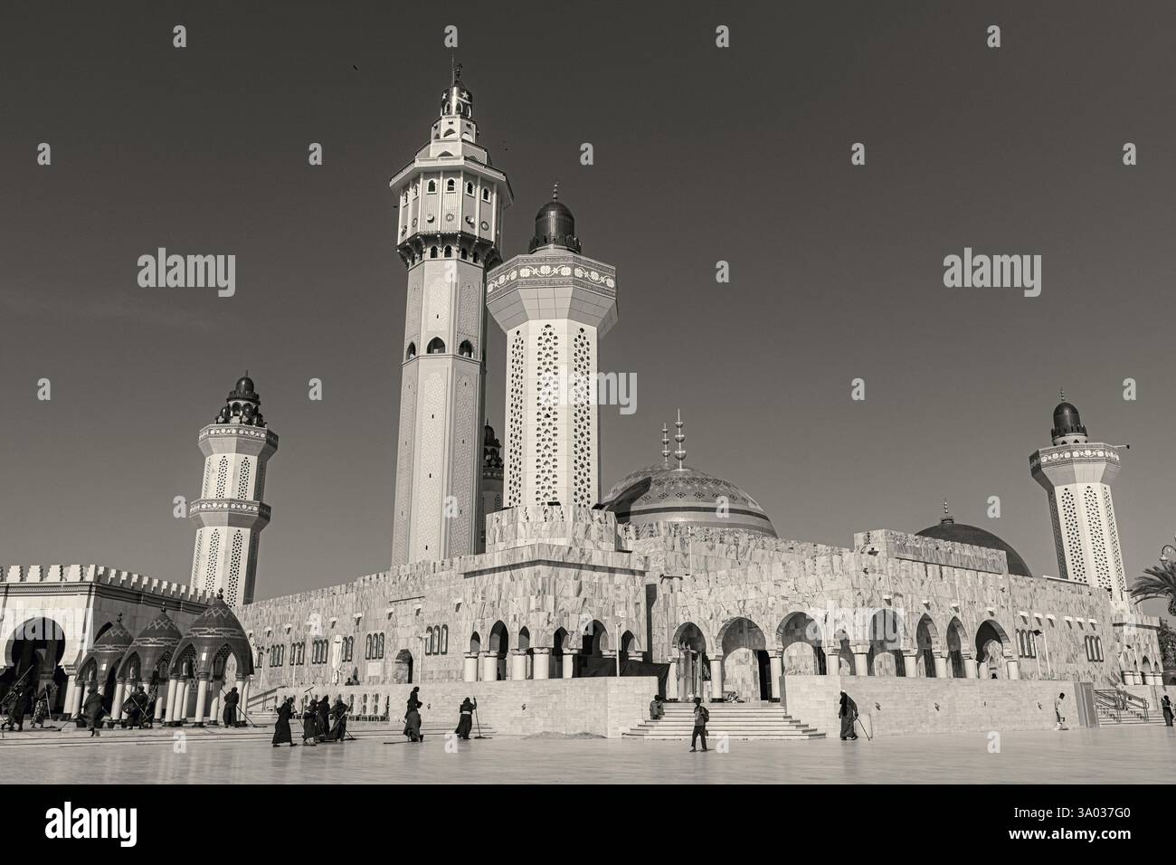 Outside view architecture details of Touba Mosque in Touba Senegal ...