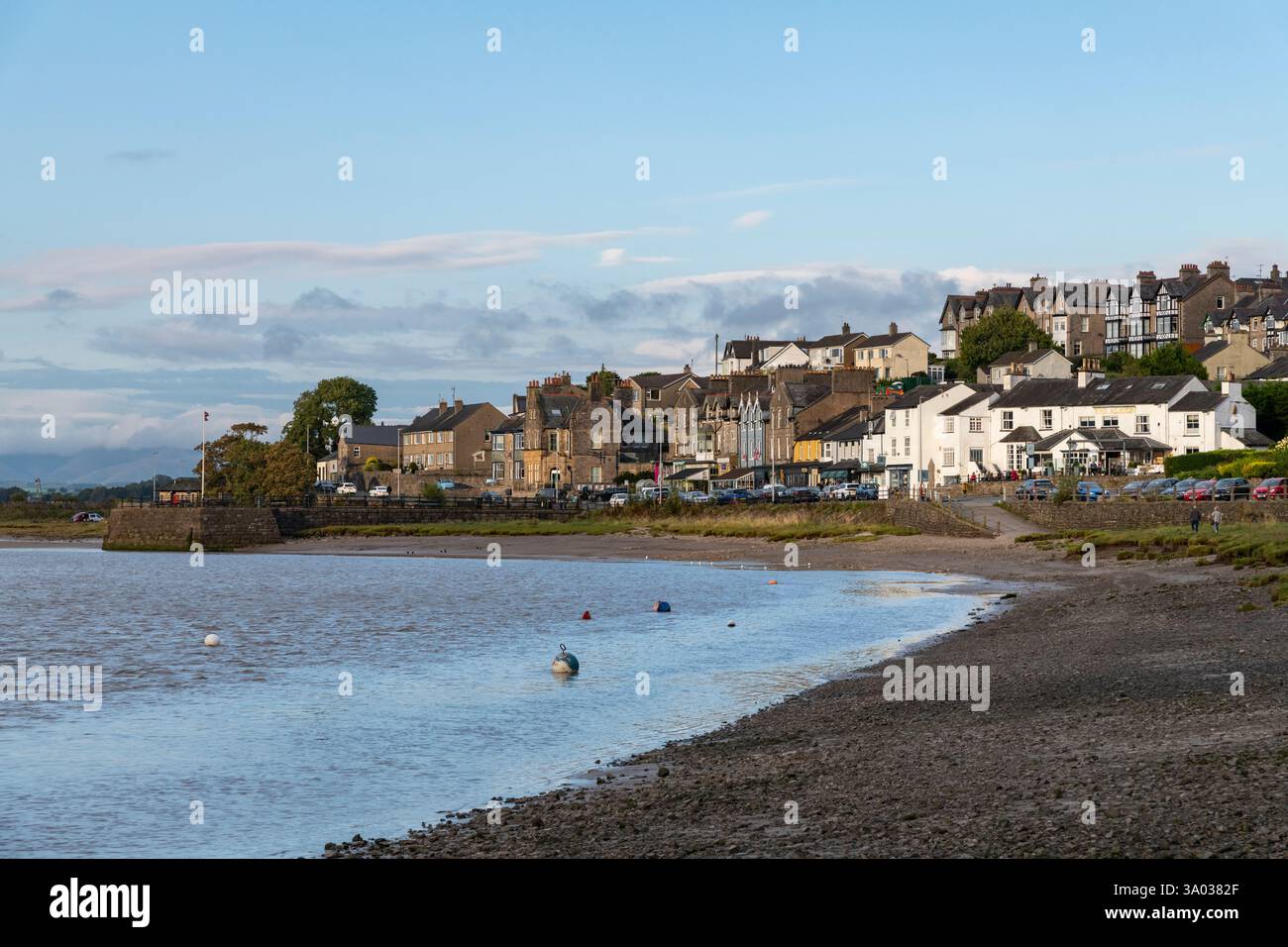 The village of Arnside, Cumbria, England. A popular tourist destination ...