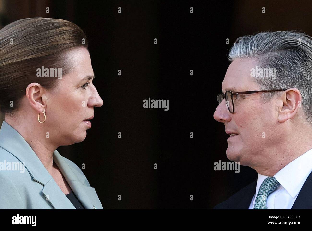 Prime Minister Sir Keir Starmer welcomes Denmark's Prime Minister Mette ...