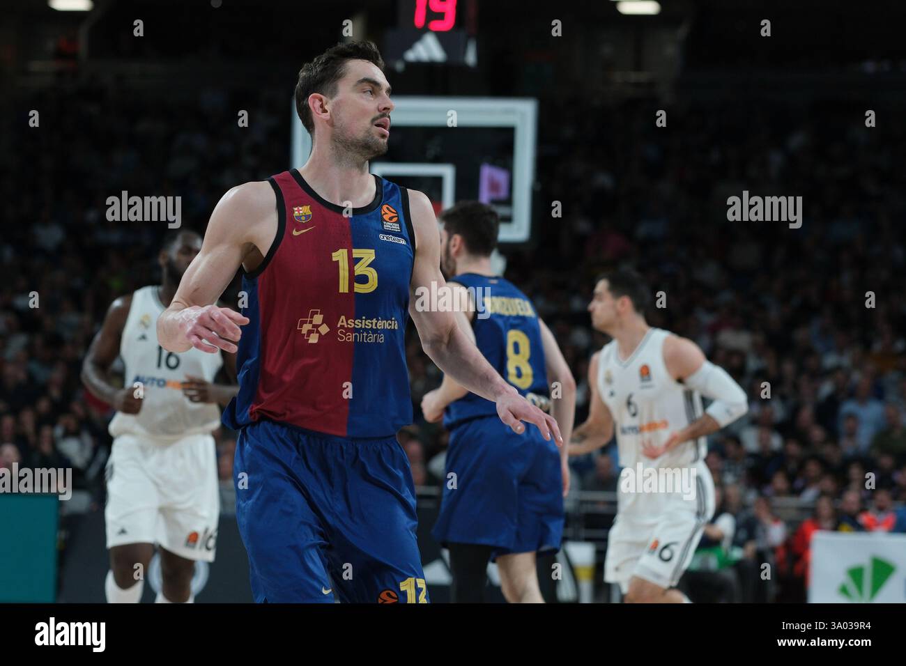 Tomas Satoransky of FC Barcelona in action during the EuroLeague ...