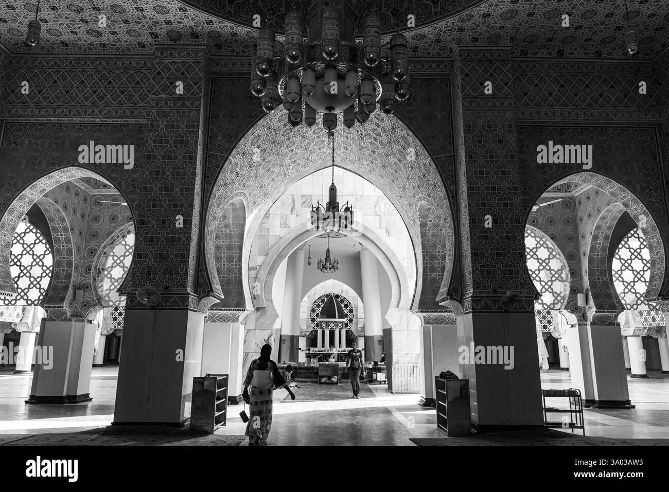 Inside view of the Touba Mosque the holiest place for Senegali muslim ...