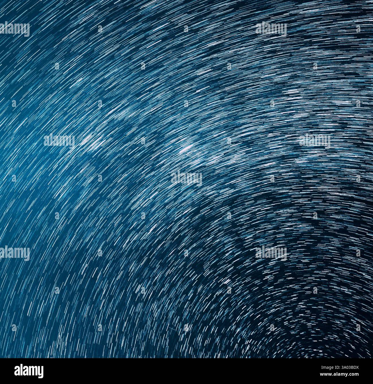 Trails Of Stars. Bewitching Illusion Of Star Trails. Star And Meteoric ...