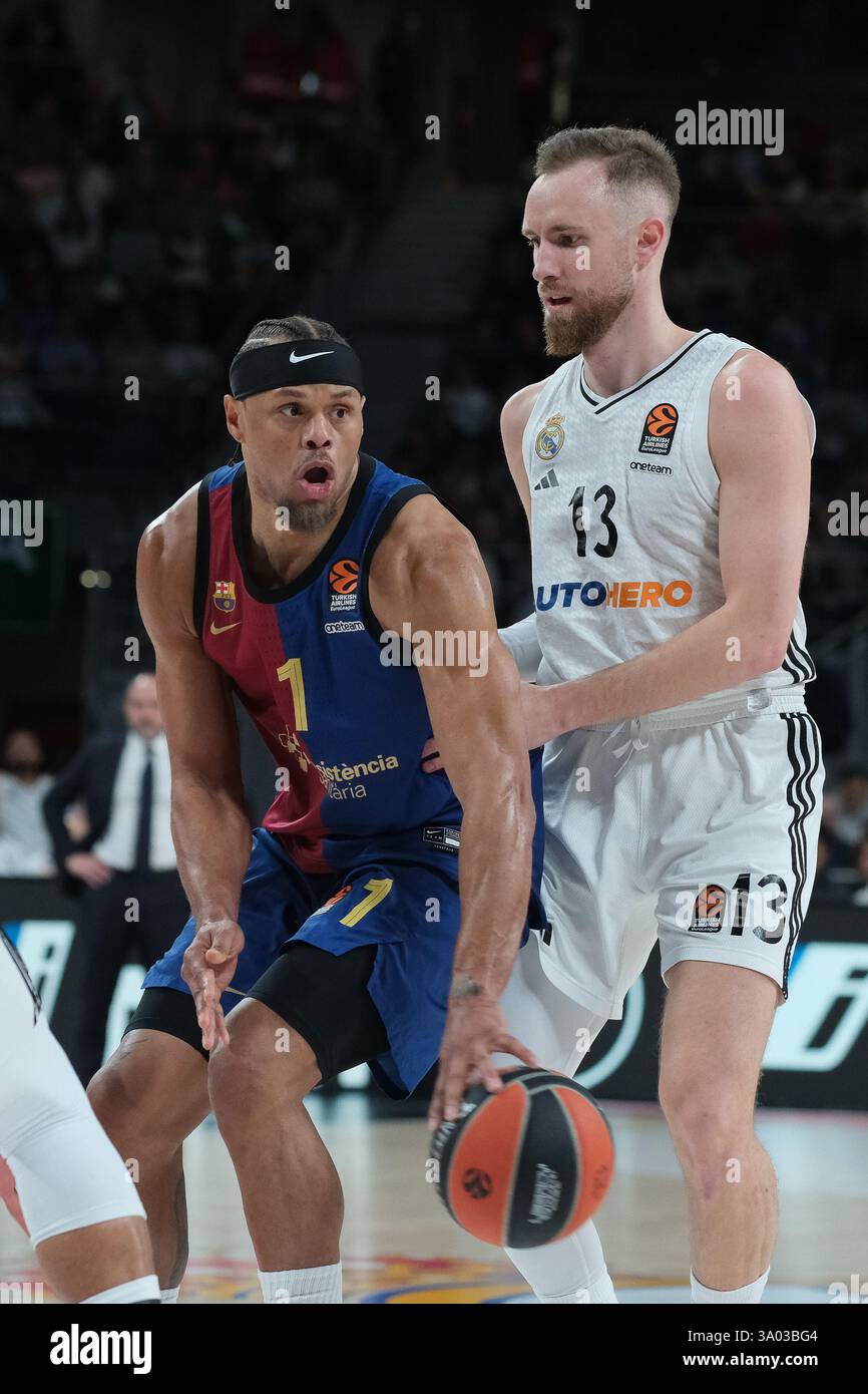 Madrid, Spain. 27th Feb, 2025. Justin Anderson of FC Barcelona in ...