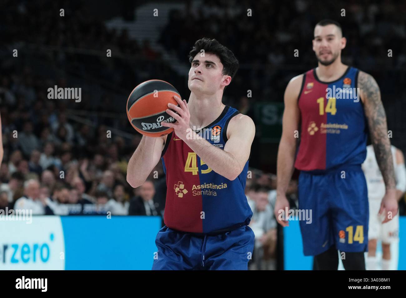 Raúl Villar of FC Barcelona in action during the EuroLeague Regular S ...