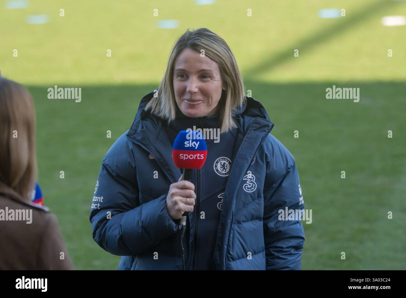 Crawley, England, March 2nd 2025 Chelsea manager Sonia Bompastor ahead ...