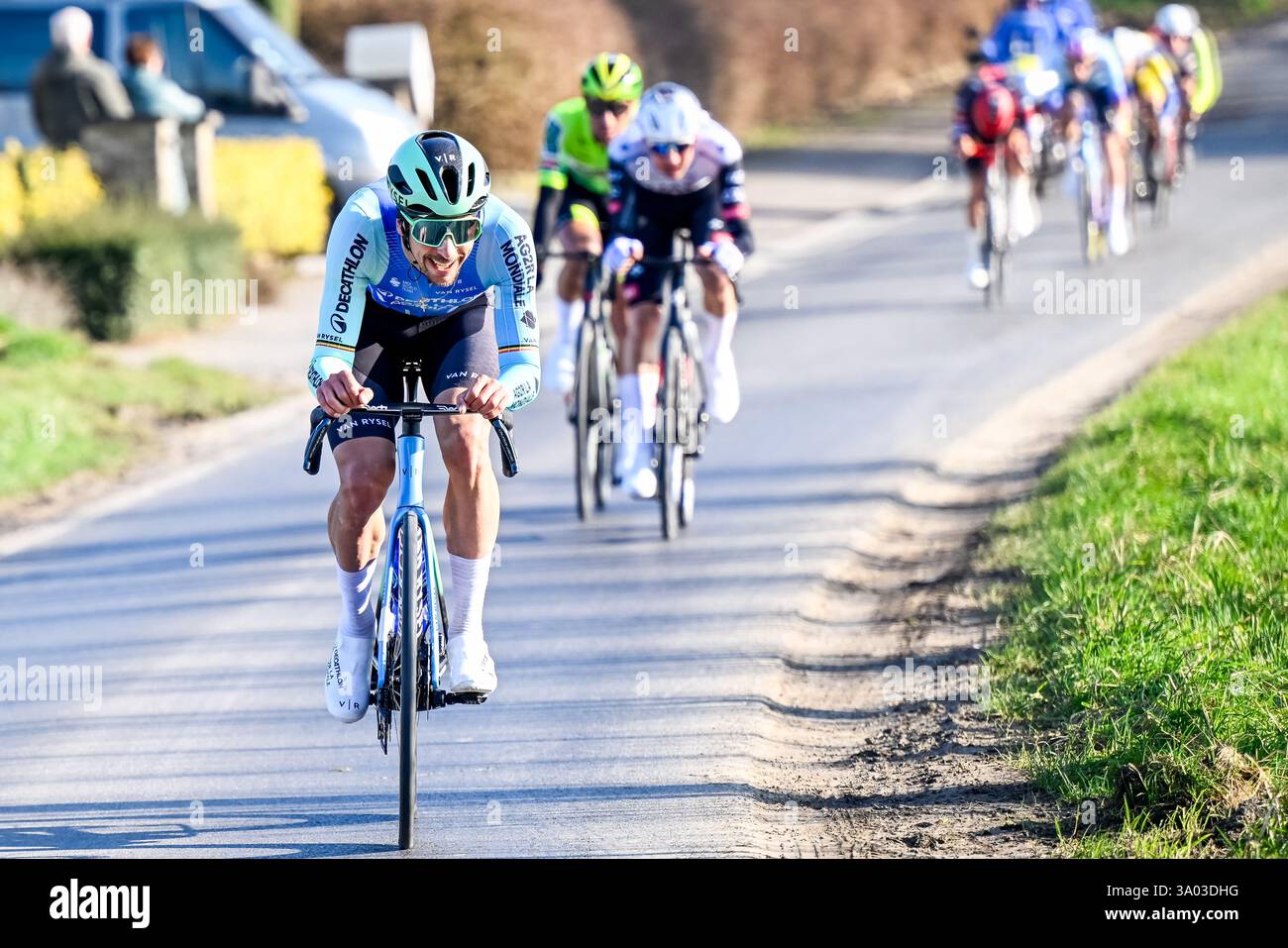 Kortrijk, Belgium. 02nd Mar, 2025. Belgian Tim Wellens of UAE Team ...