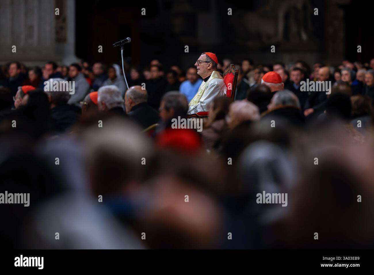 Cardinal Claudio Gugerotti at the Altar of the Confessio, St. Peter's ...