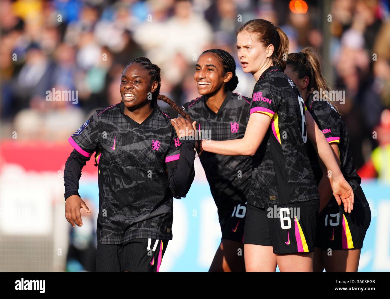 Chelsea's Sandy Baltimore celebrates scoring their side's first goal of ...