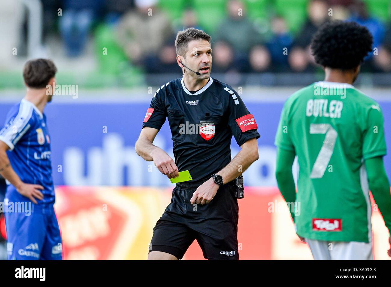 LINZ, AUSTRIA -MARCH 2: Referee Christopher Jaeger during the Admiral ...