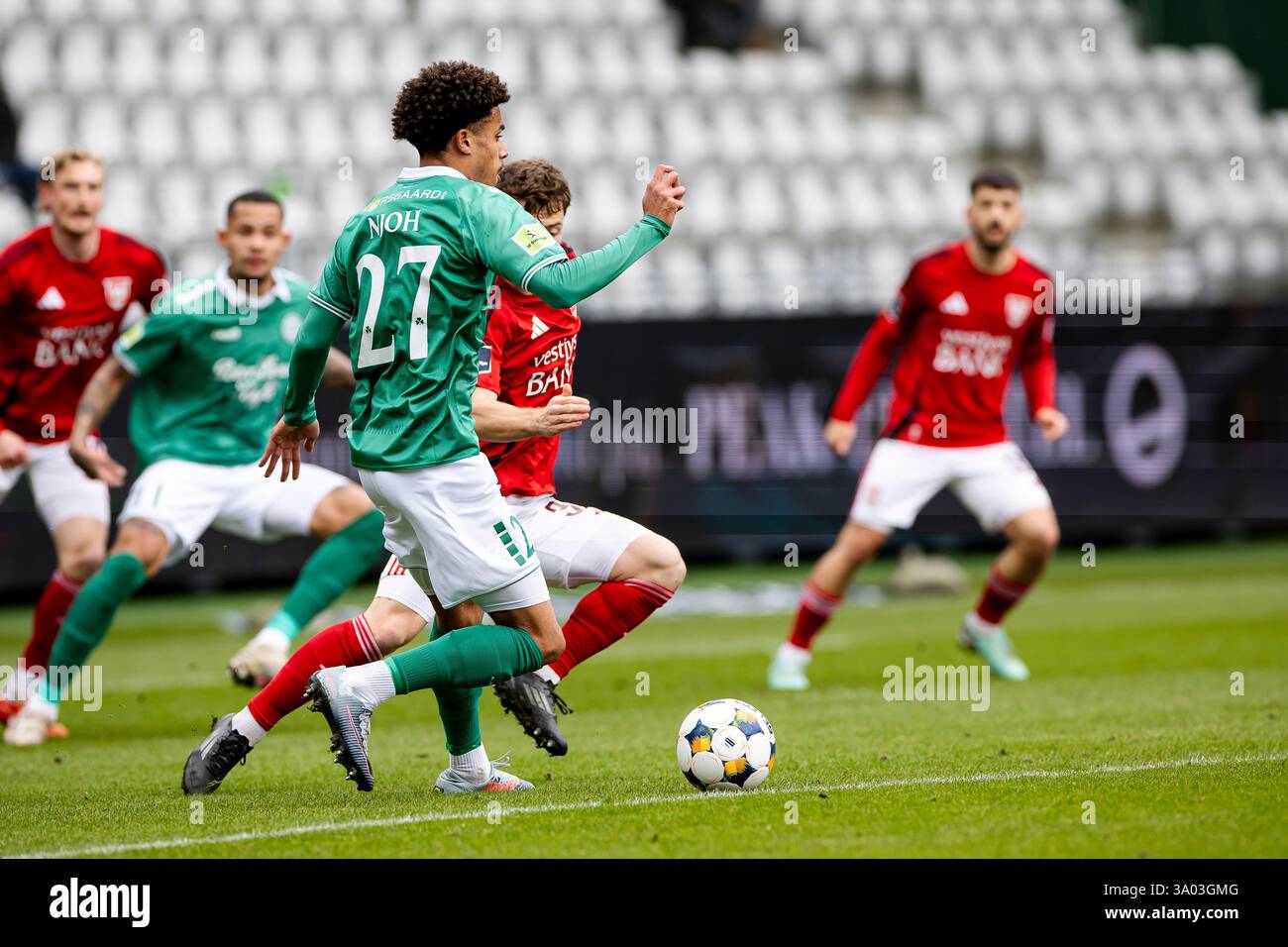 Viborg FF's Yonis Njoh (27) during the Superliga match between Viborg ...