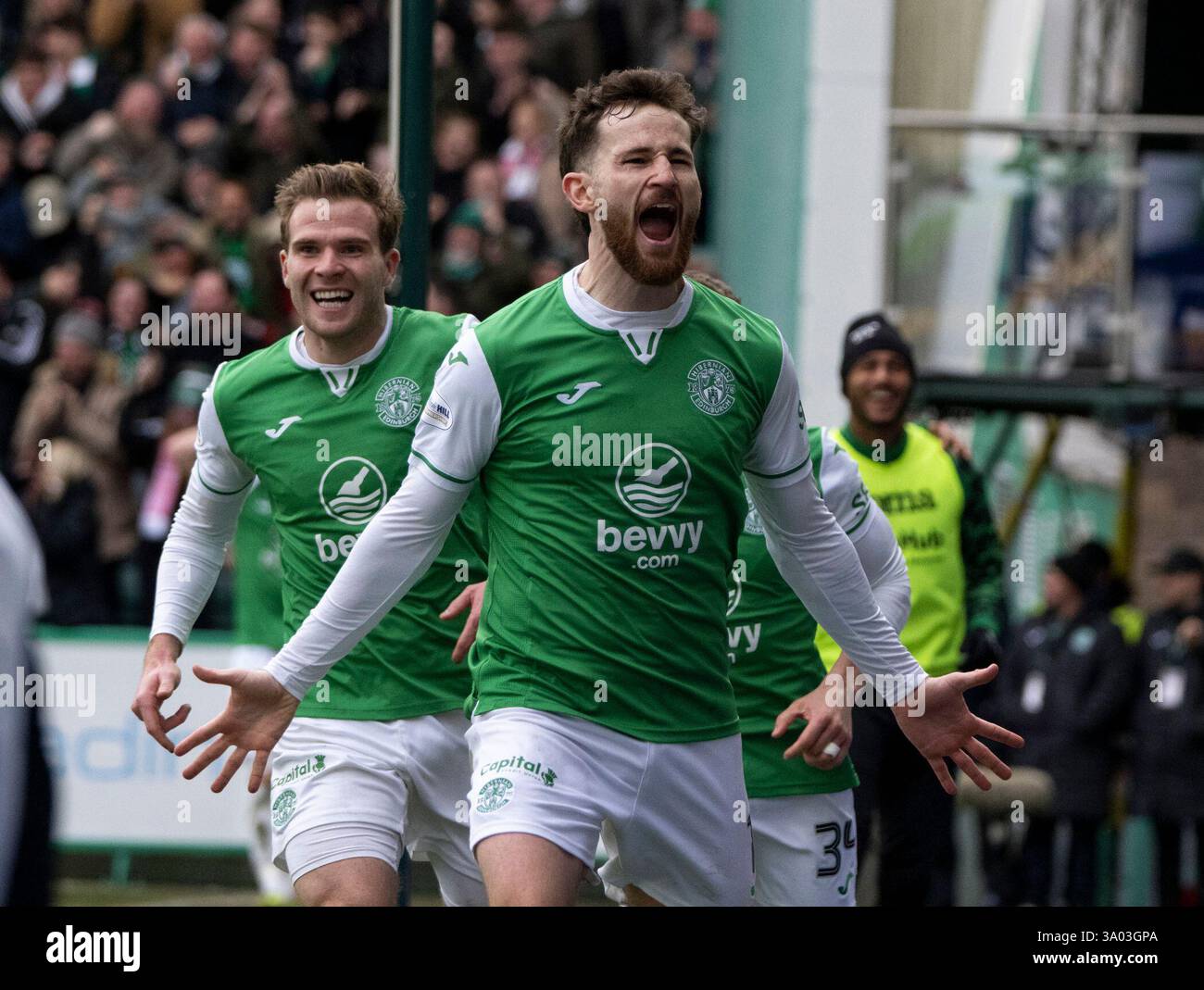 Edinburgh, UK. 02nd Mar, 2025. Scottish Premiership - Hibernian FC v ...