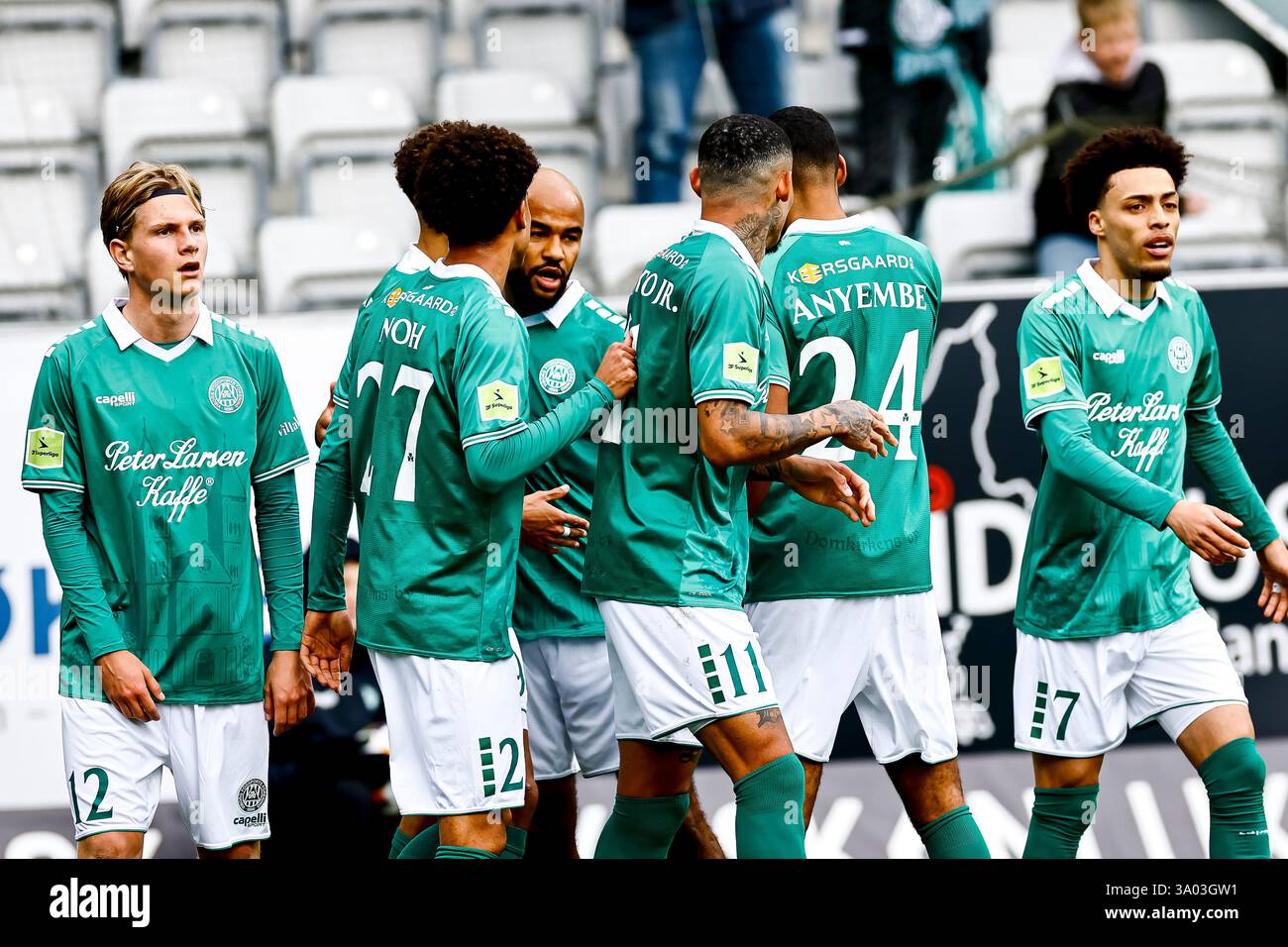 Viborg FF celebrates after scoring to make it 2-0 during the Superliga ...