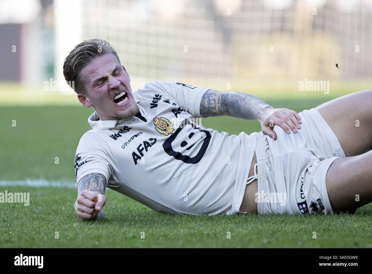 Antwerp, Belgium. 02nd Mar, 2025. Mechelen's Fredrik Hammar reacts during a soccer game between ...