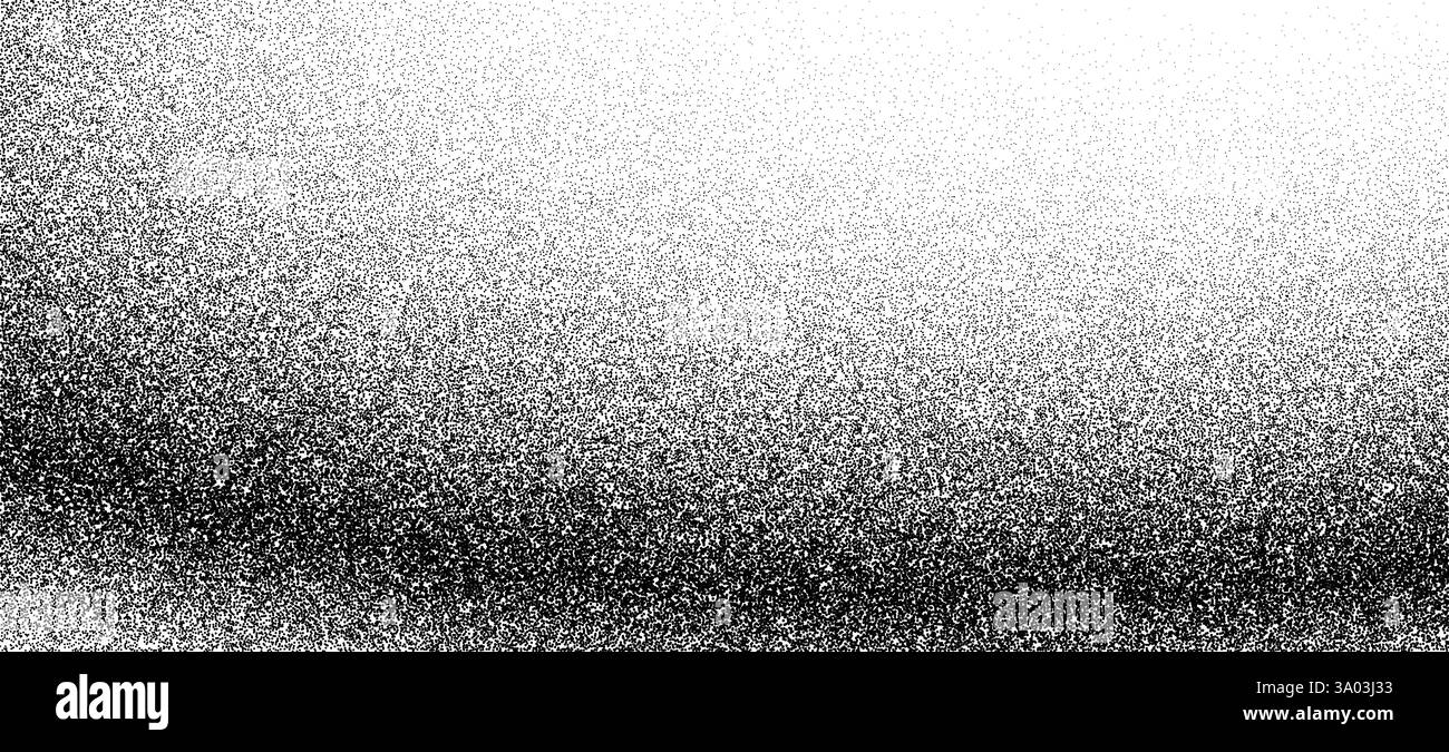 Noise grain wave background. Vector dotwork pattern. Black stipple sand ...