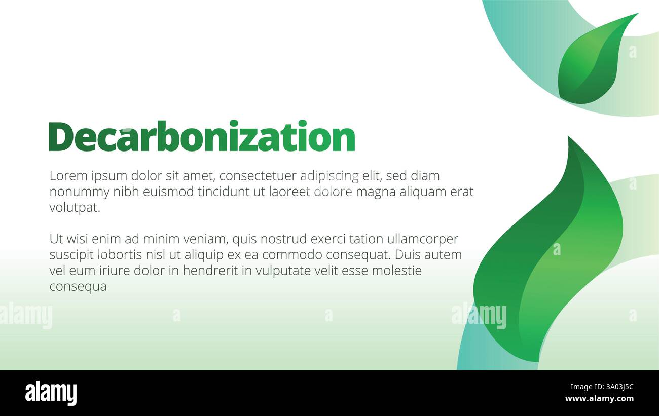 Decarbonization concept. presentation templates corporate business ...