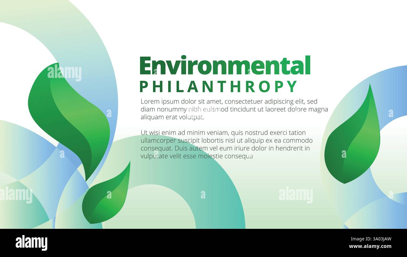 Environmental Philanthropy concept. presentation templates corporate ...