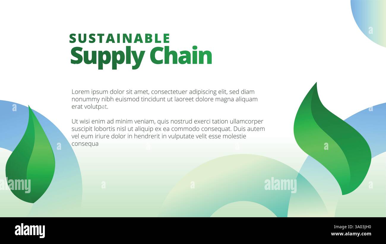 Sustainable Supply Chain concept. presentation templates corporate ...