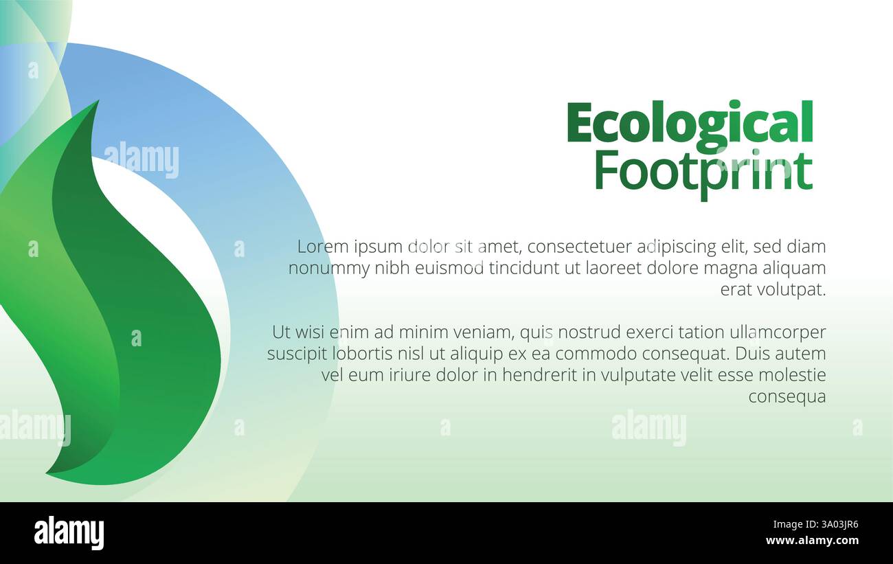 Ecological Footprint concept. presentation templates corporate business ...
