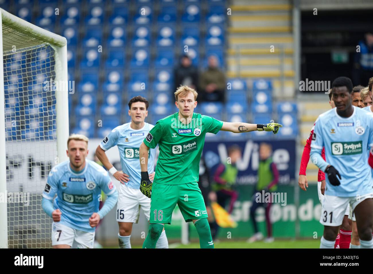 Marcus Bundgaard from Soenderjyske as Soenderjyske meets Silkeborg in ...