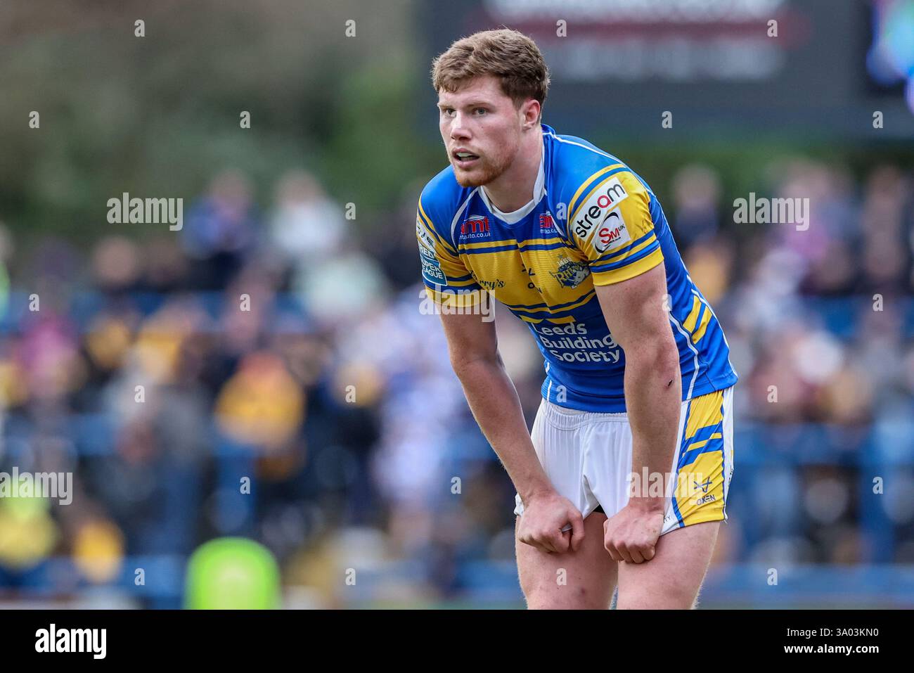 Morgan Gannon of Leeds Rhinos during the Betfred Super League Round 3 ...