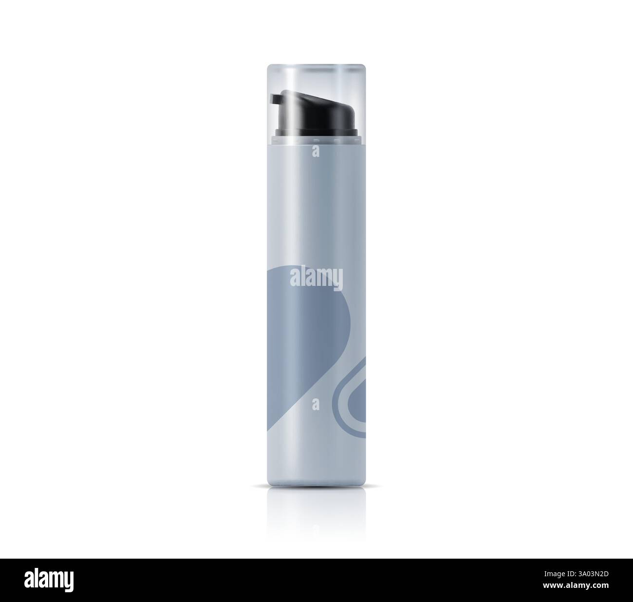 Skincare foam cosmetics container 3d realistic package template ...