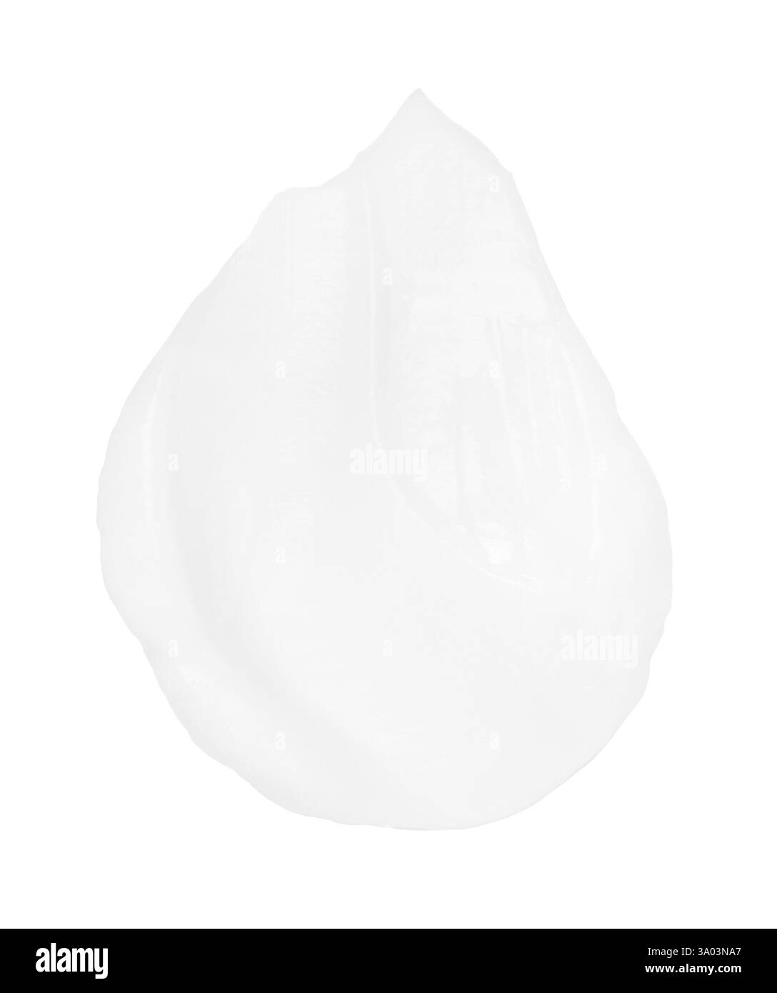 Cream sample isolated on white, top view Stock Photo - Alamy