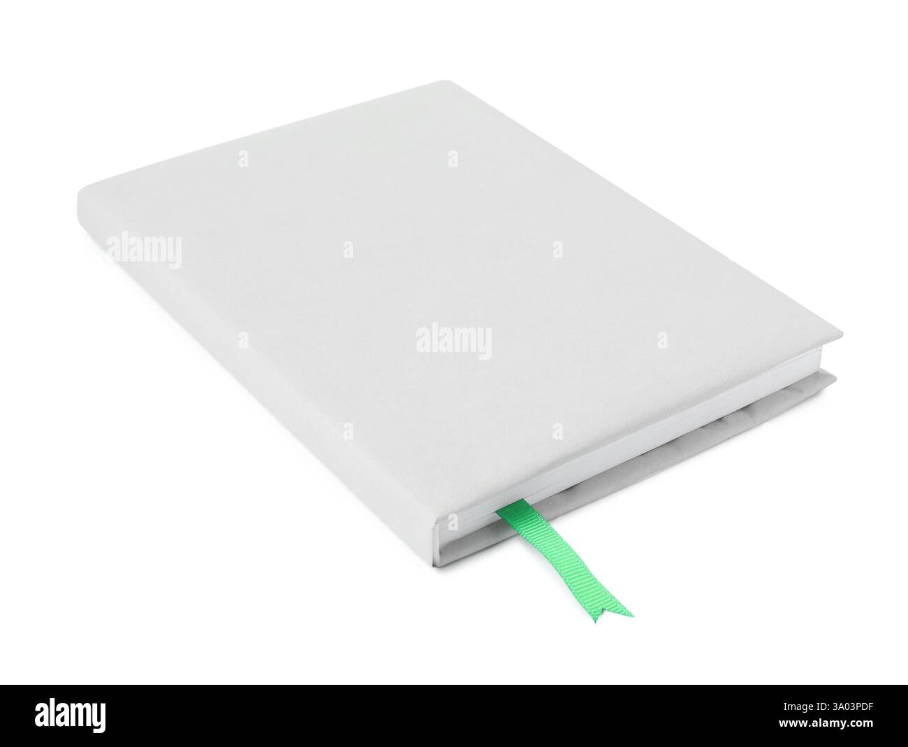 Book with ribbon bookmark isolated on white Stock Photo - Alamy