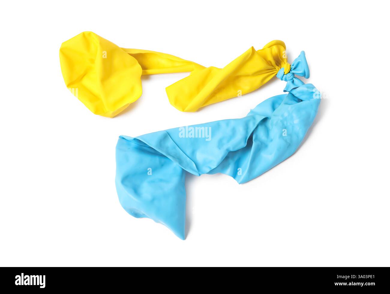 Two color popped balloons isolated on white Stock Photo - Alamy Two color popped balloons isolated on white Stock Photo - Alamy